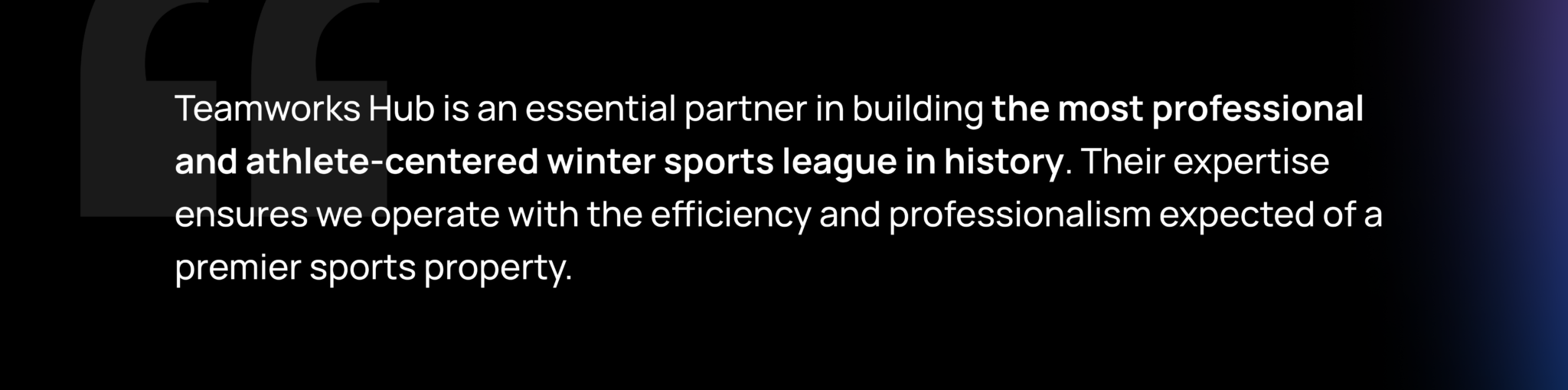 The Snow League Pioneers Professional Winter Sports Competition with Teamworks Hub | Teamworks